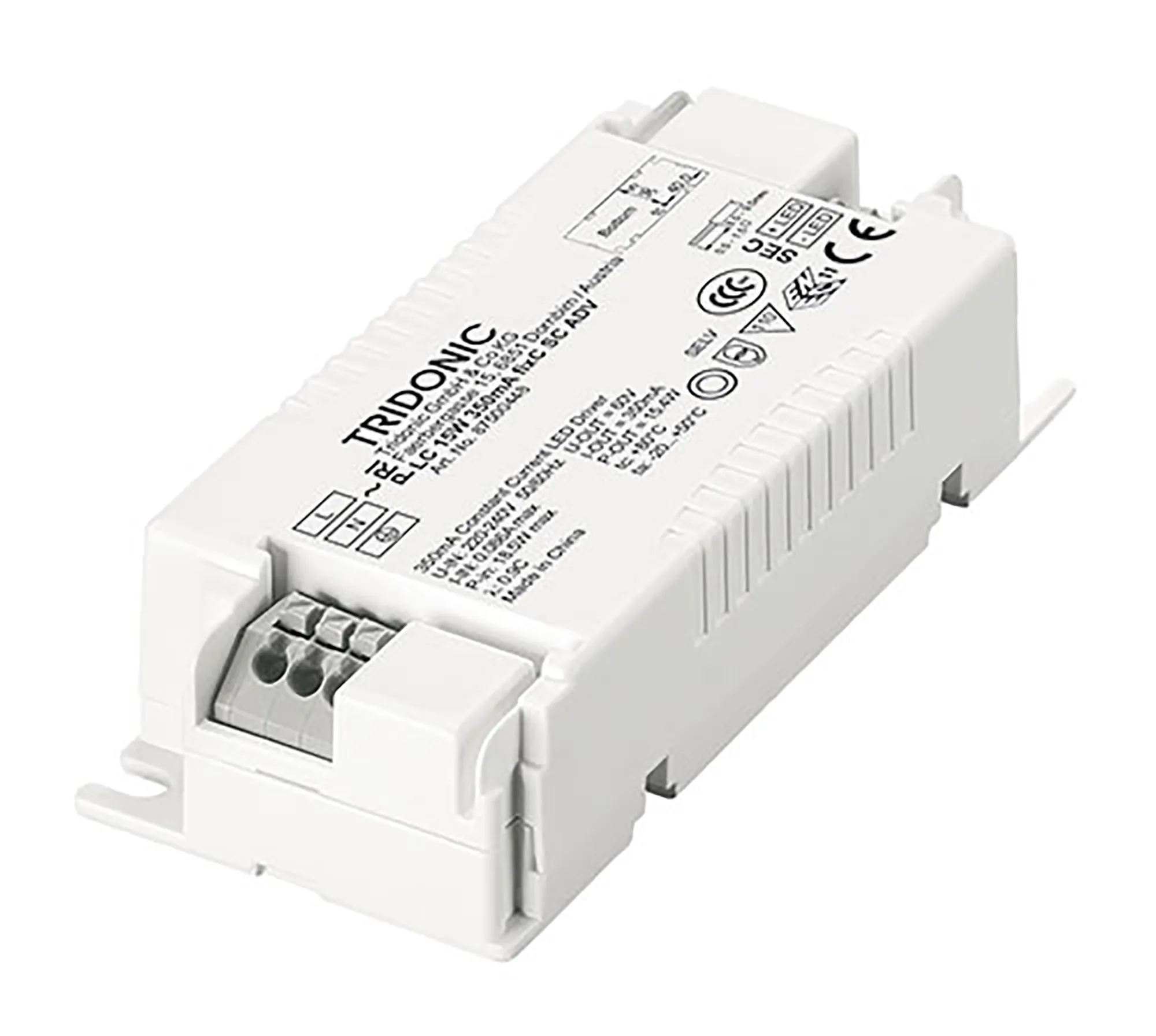 87500448 LC Tridonic 15W 350mA fixC SC ADV Constant Current LED Driver - Inspired Lighting Ltd.